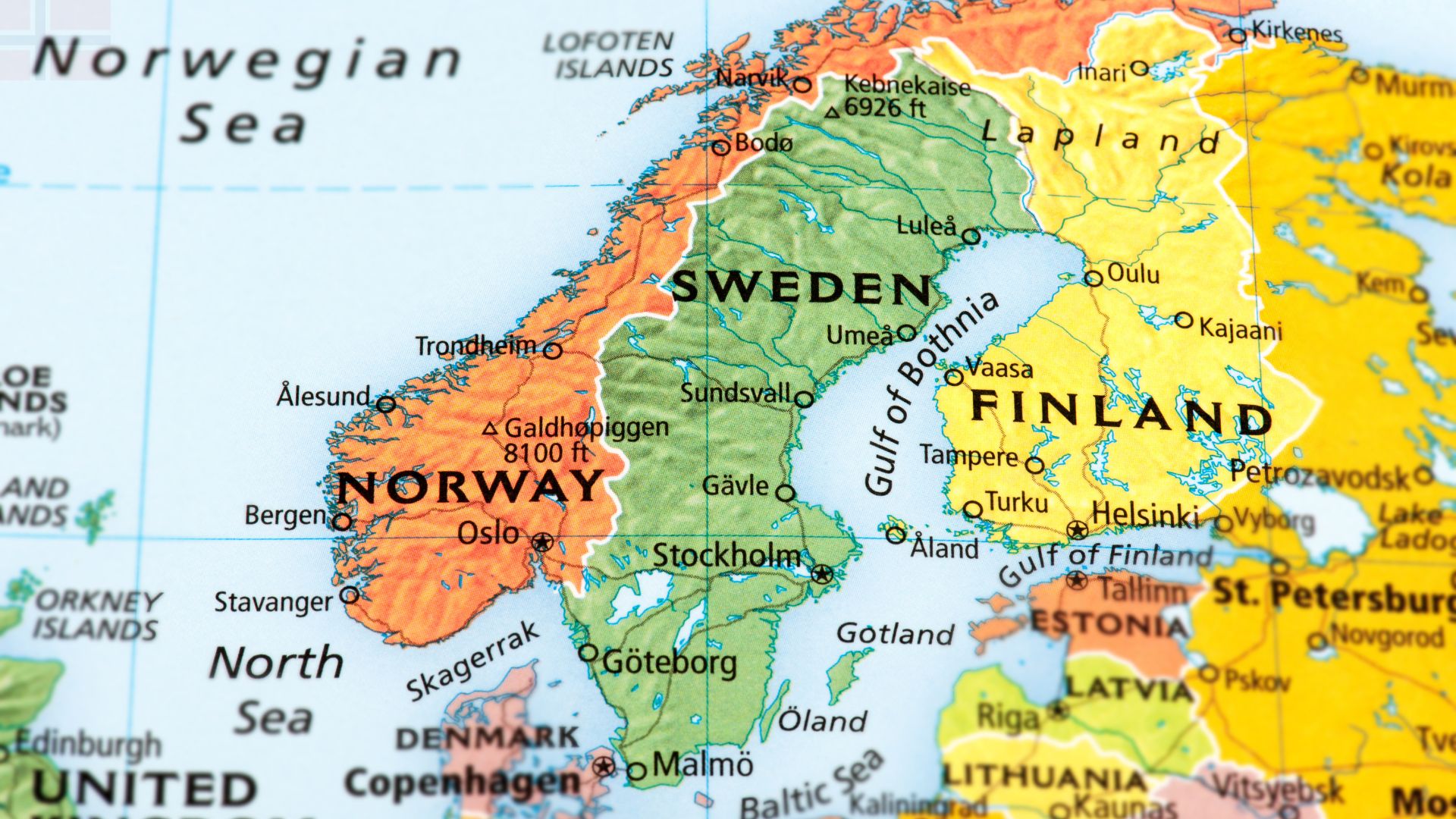 Norge - spektakulära naturlandskap
