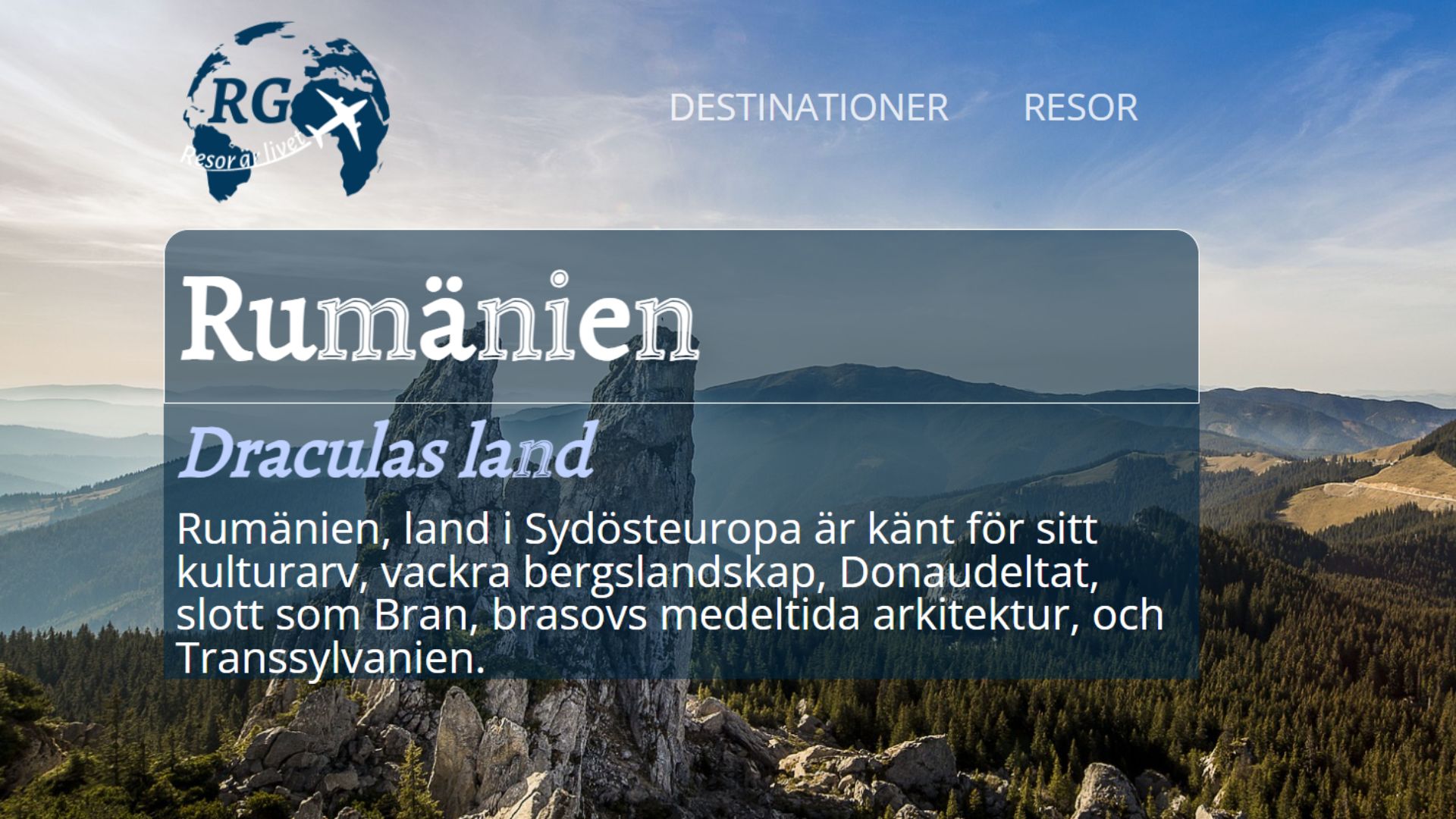 Rumänien - lär känna Draculas land